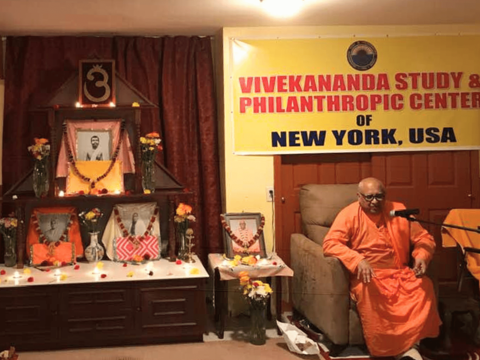 Holy Visits – Vivekananda Study & Philanthropic Center of New York, USA