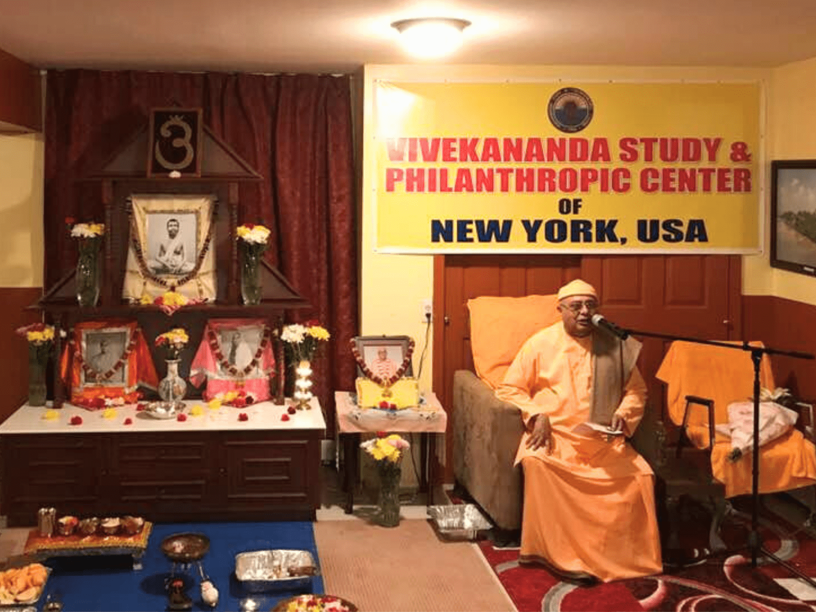 Holy Visits – Vivekananda Study & Philanthropic Center of New York, USA